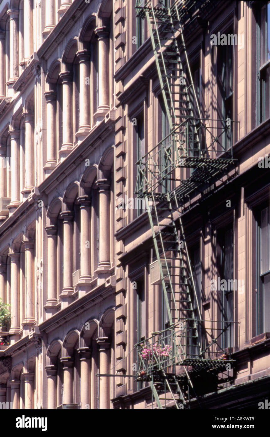 Cast iron buildings New York City USA Stock Photo - Alamy