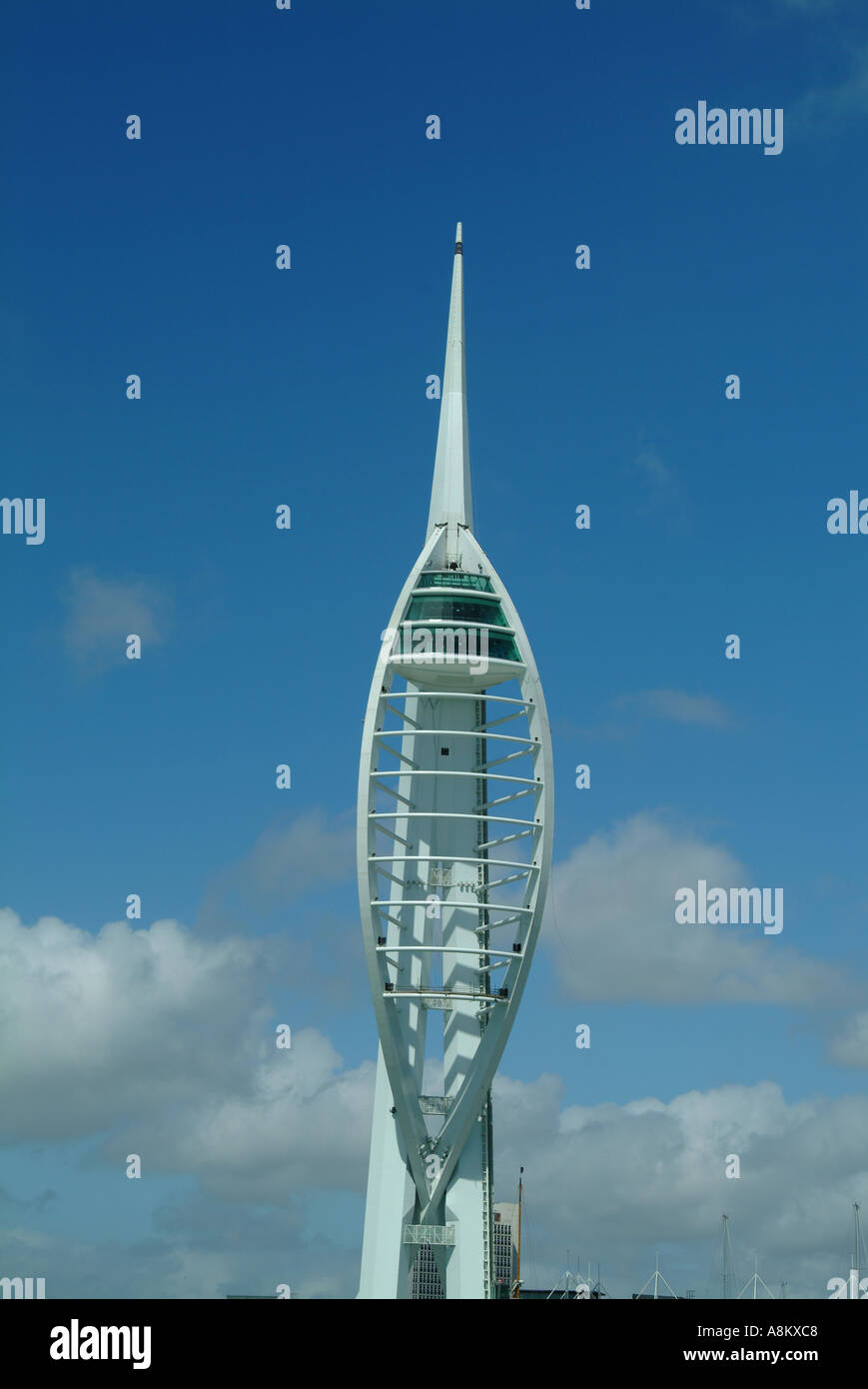 The Spinnaker Tower which stands at 165 metres high is being built ...