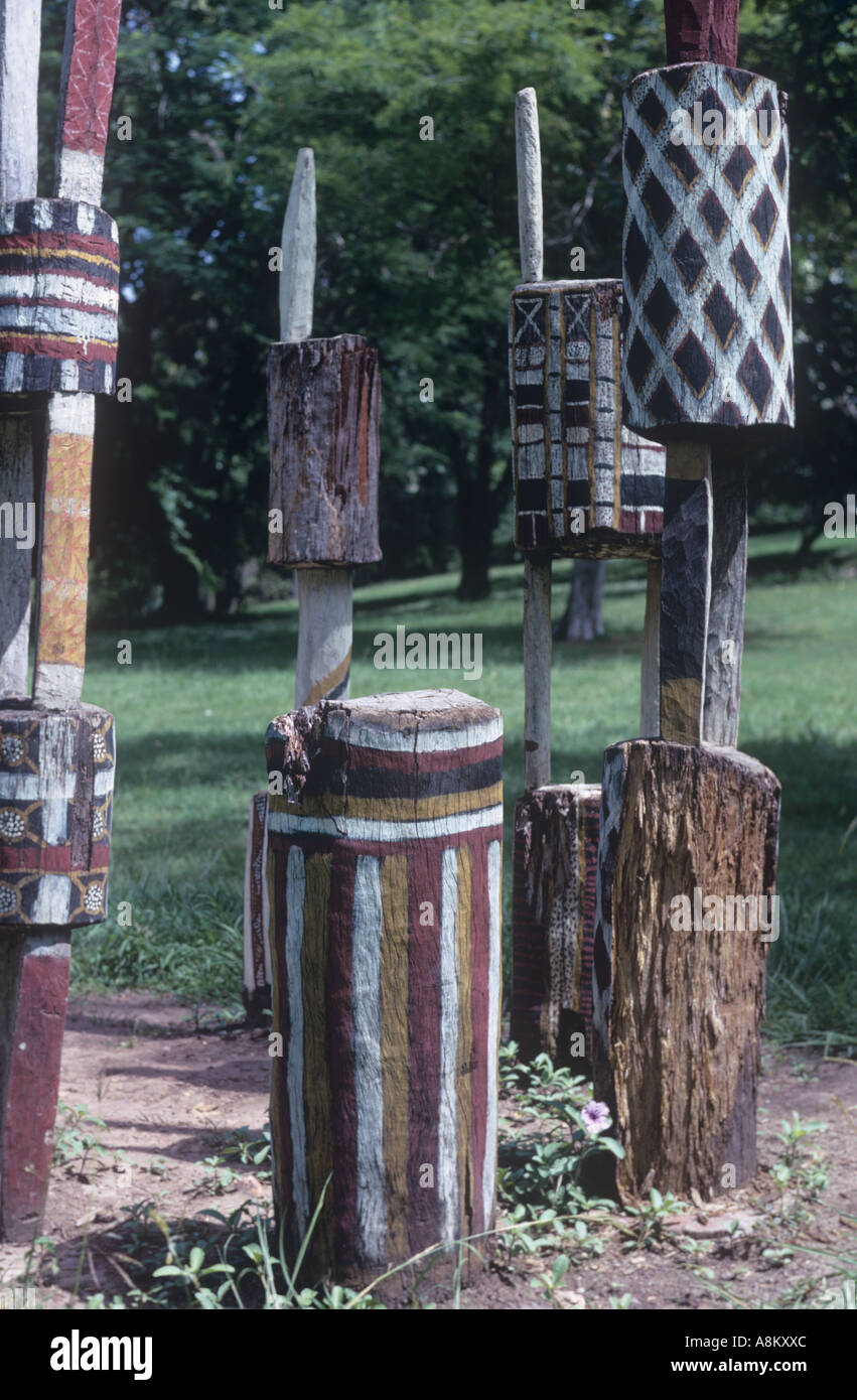 Aboriginal burial poles hi-res stock photography and images - Alamy