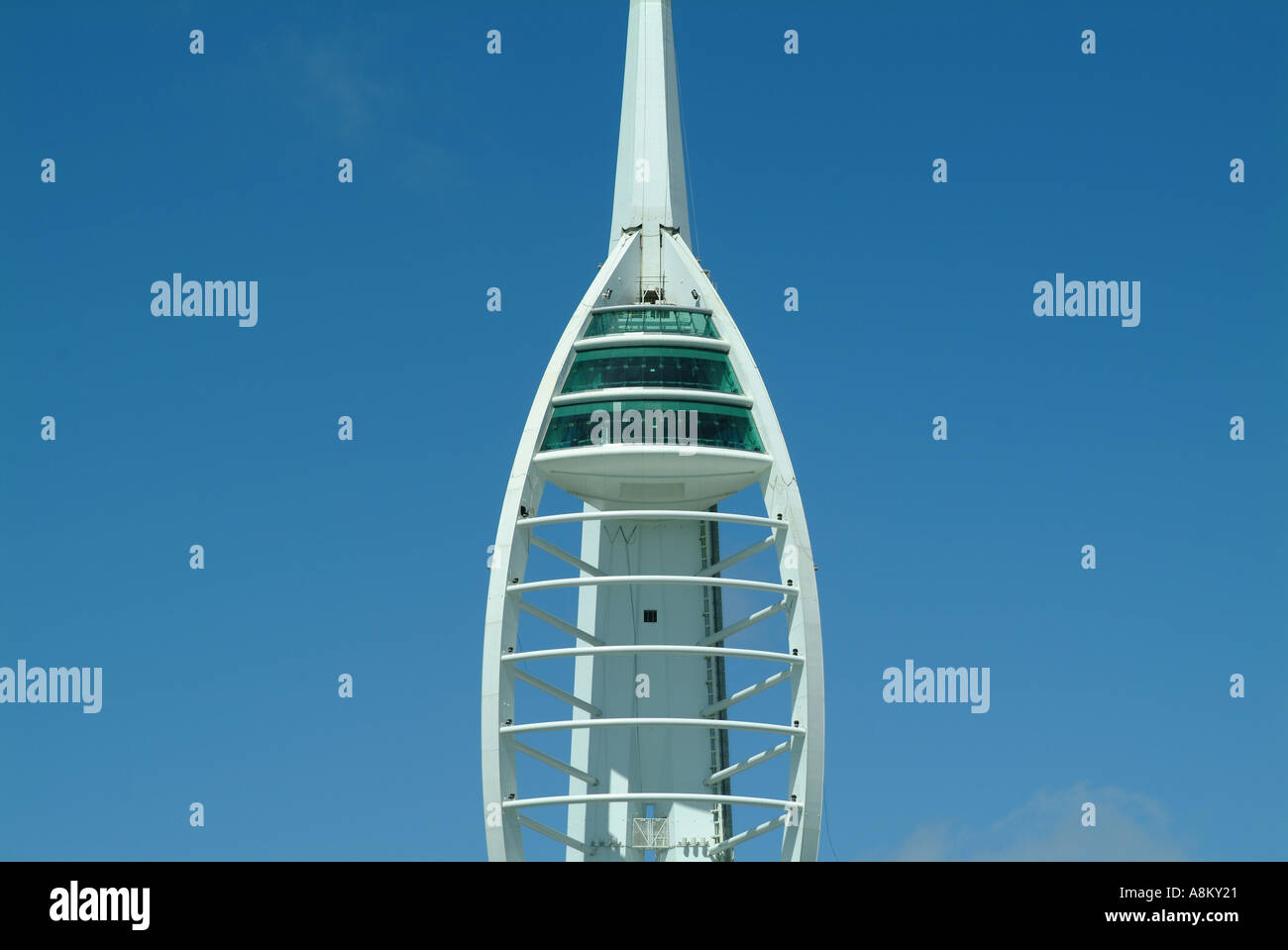 The Spinnaker Tower which stands at 165 metres high is being built ...