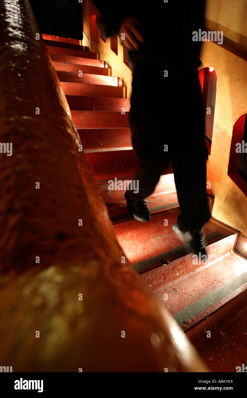 STAIRS DOWN TO A NIGHT CLUB Stock Photo - Alamy