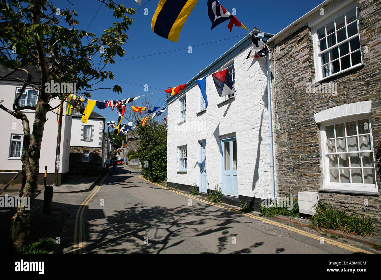 Local Cottages Padstow Cornwall England UK Europe Stock Photo - Alamy