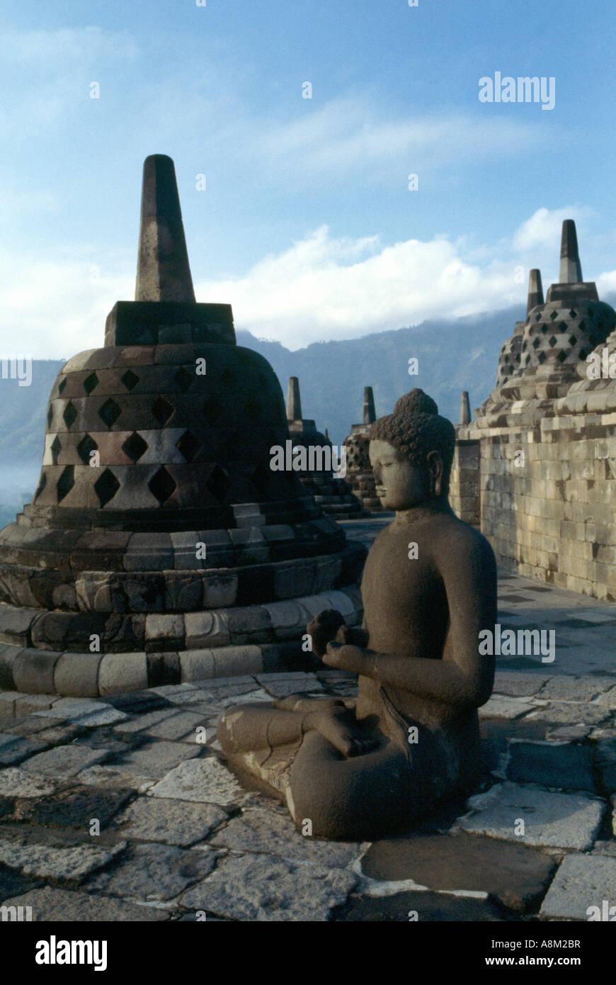 Java Indonesia Borobudur Temple Stock Photo - Alamy