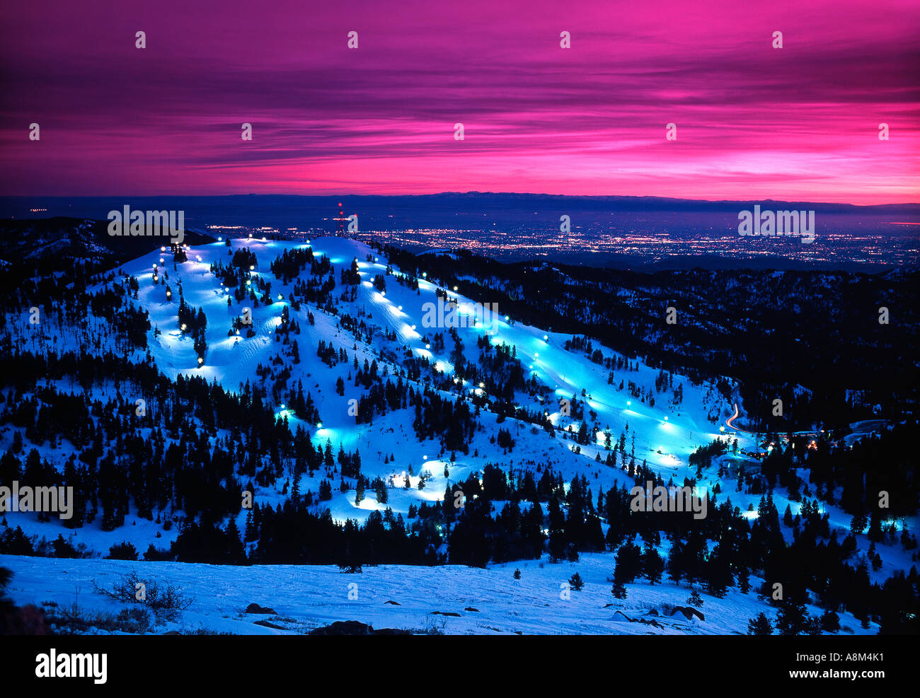 USA IDAHO Boise Bogus Basin Ski Area Night Skiing Stock Photo 6932272 usa-idaho-boise-bogus-basin-ski-area-night-skiing-stock-photo-6932272