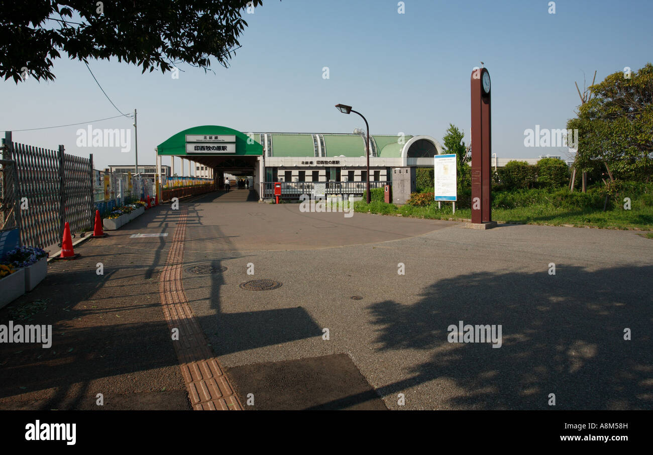 CHIBA, JAPAN - MAY 4: Inzai-makinohara Station on the Hokuso Line on ...