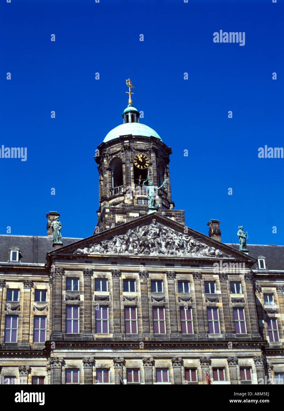 Amsterdam Holland Dam Square Royal Palace Stock Photo - Alamy