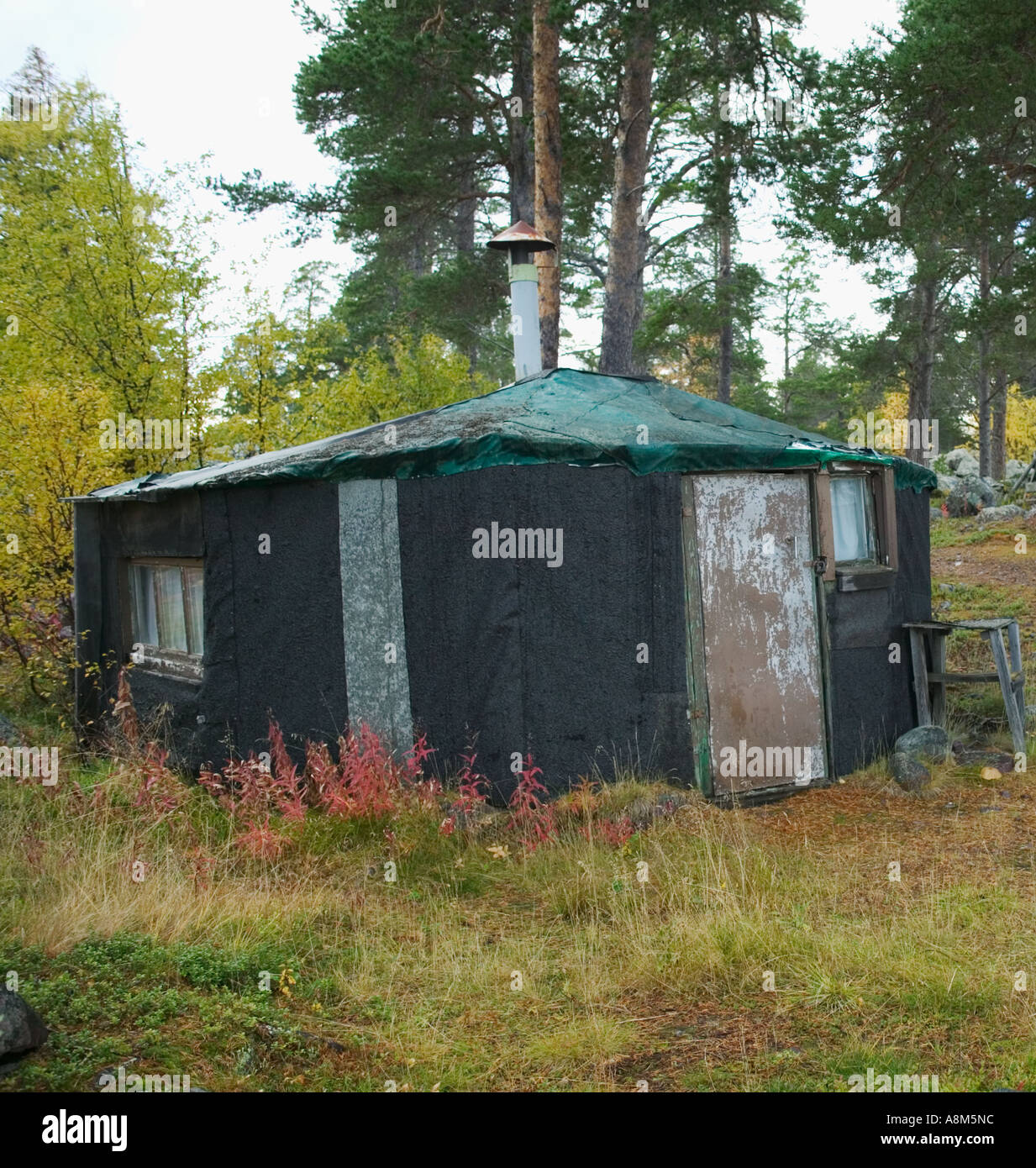 An old Sami hut Stora Sjöfallet National Park Laponia World Heritage ...