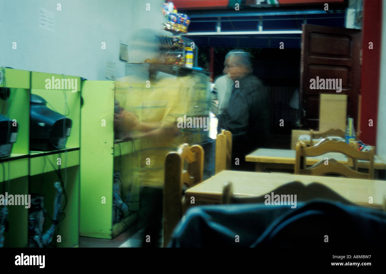 Internet cafe in Nasca in Peru Stock Photo - Alamy