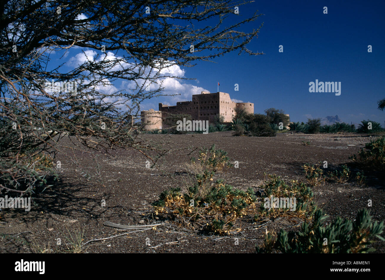 Jabrin Fort, Jabrin, Oman. The fort was originally built as a palace in ...