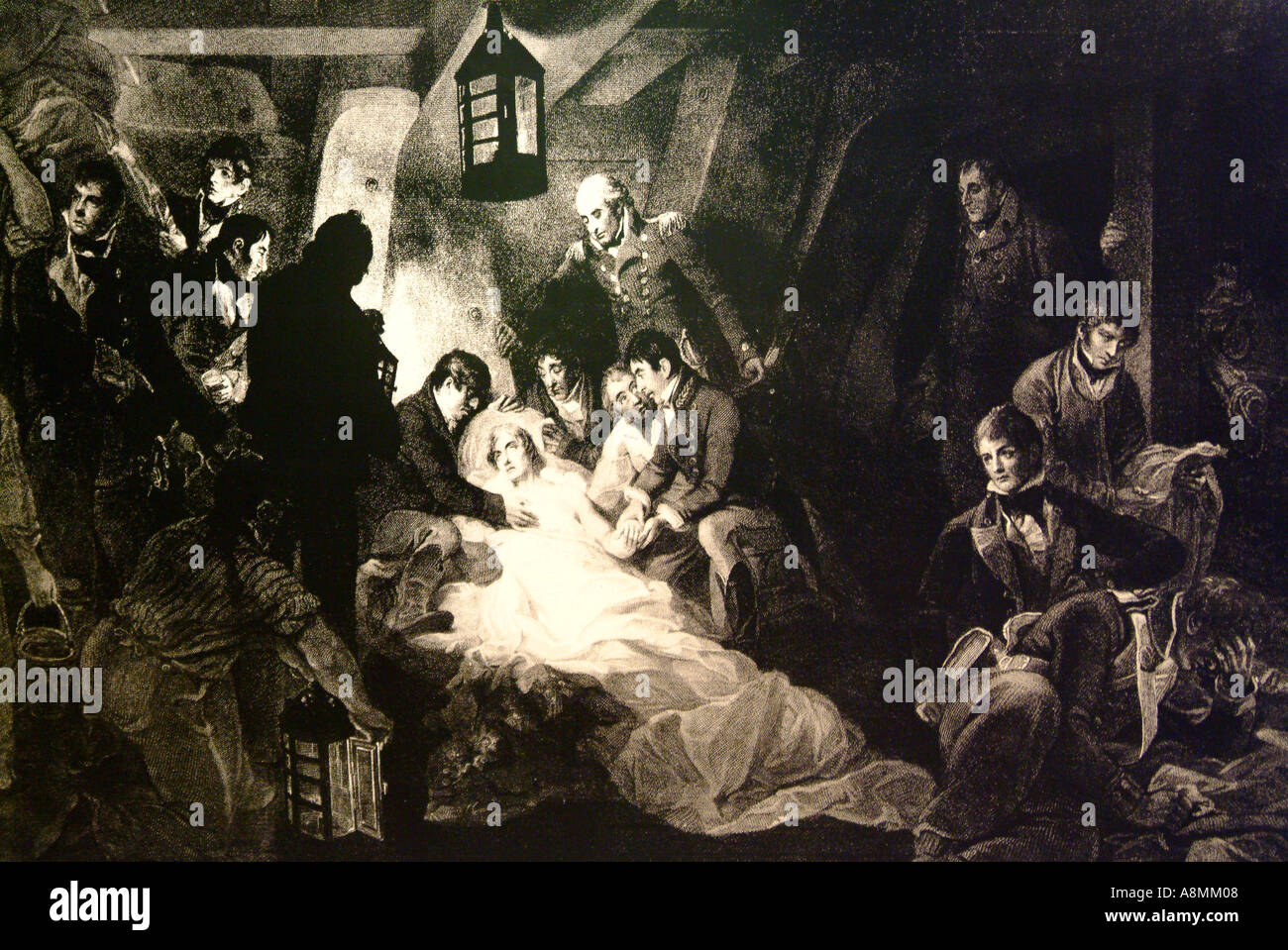 Death of Lord Nelson by Arthur Devis Stock Photo - Alamy