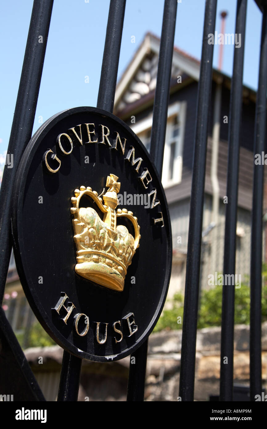 Government House wrought iron gate sign in Sydney New South Wales NSW ...