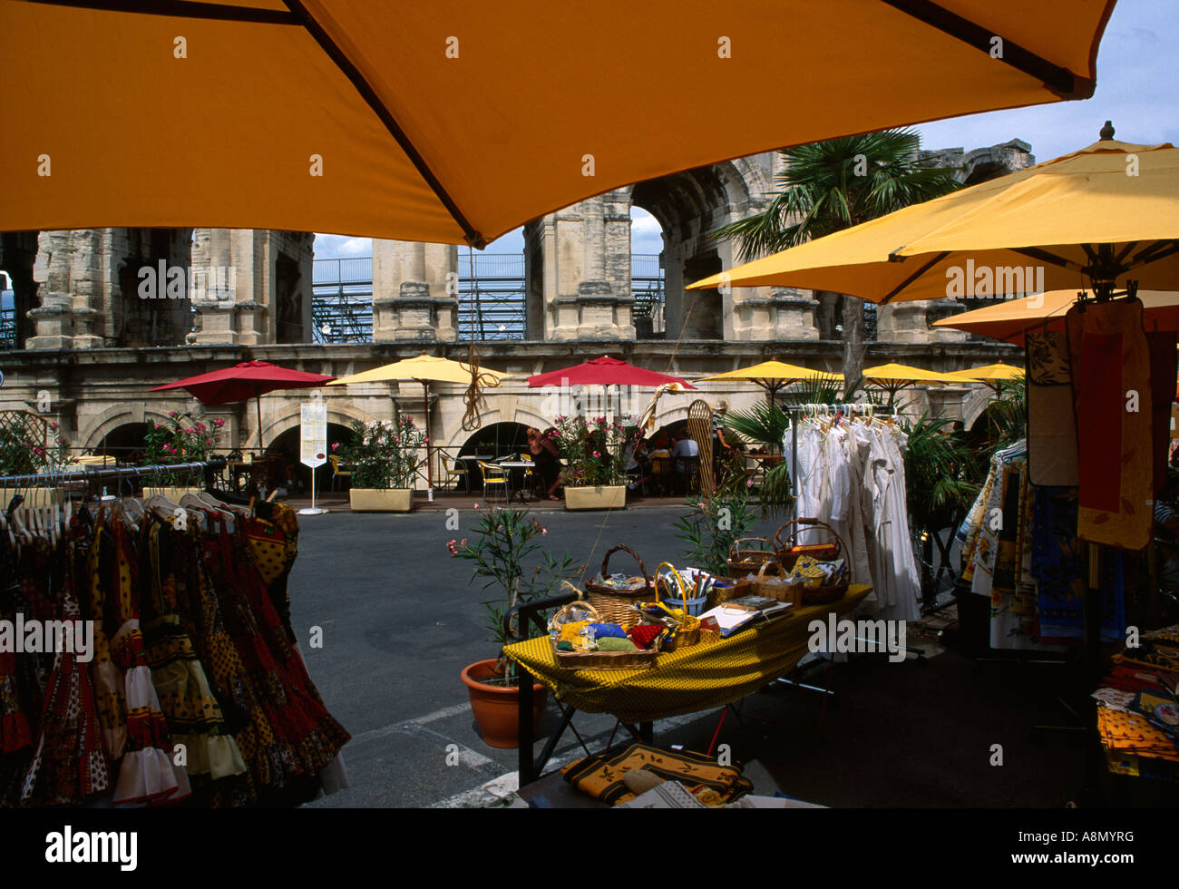Shop Opposite Amphitheatre Arles France Stock Photo - Alamy