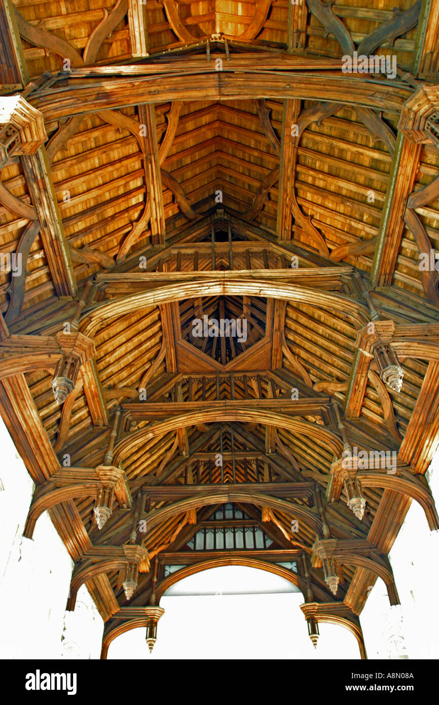 Timbered ceiling in The Great Hall of Eltham Palace Stock Photo - Alamy