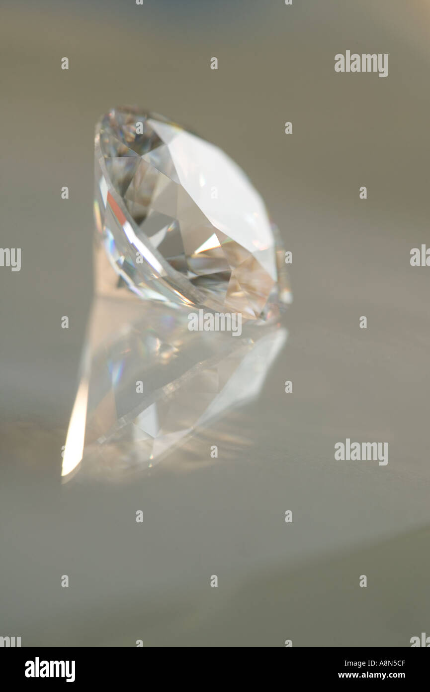 Extreme closeup of a diamond Stock Photo - Alamy