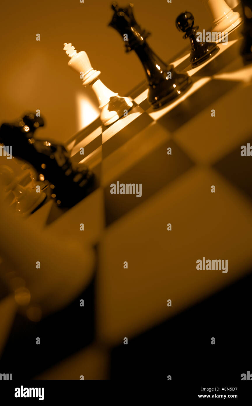 Still life of a chess game Stock Photo - Alamy