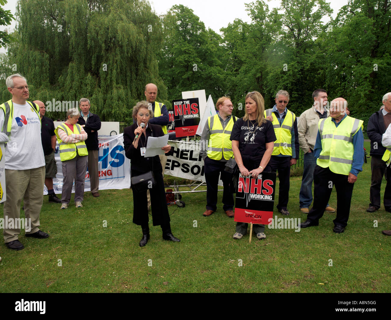 NHS Protest Against Hospital Closure Local Residents Association ...