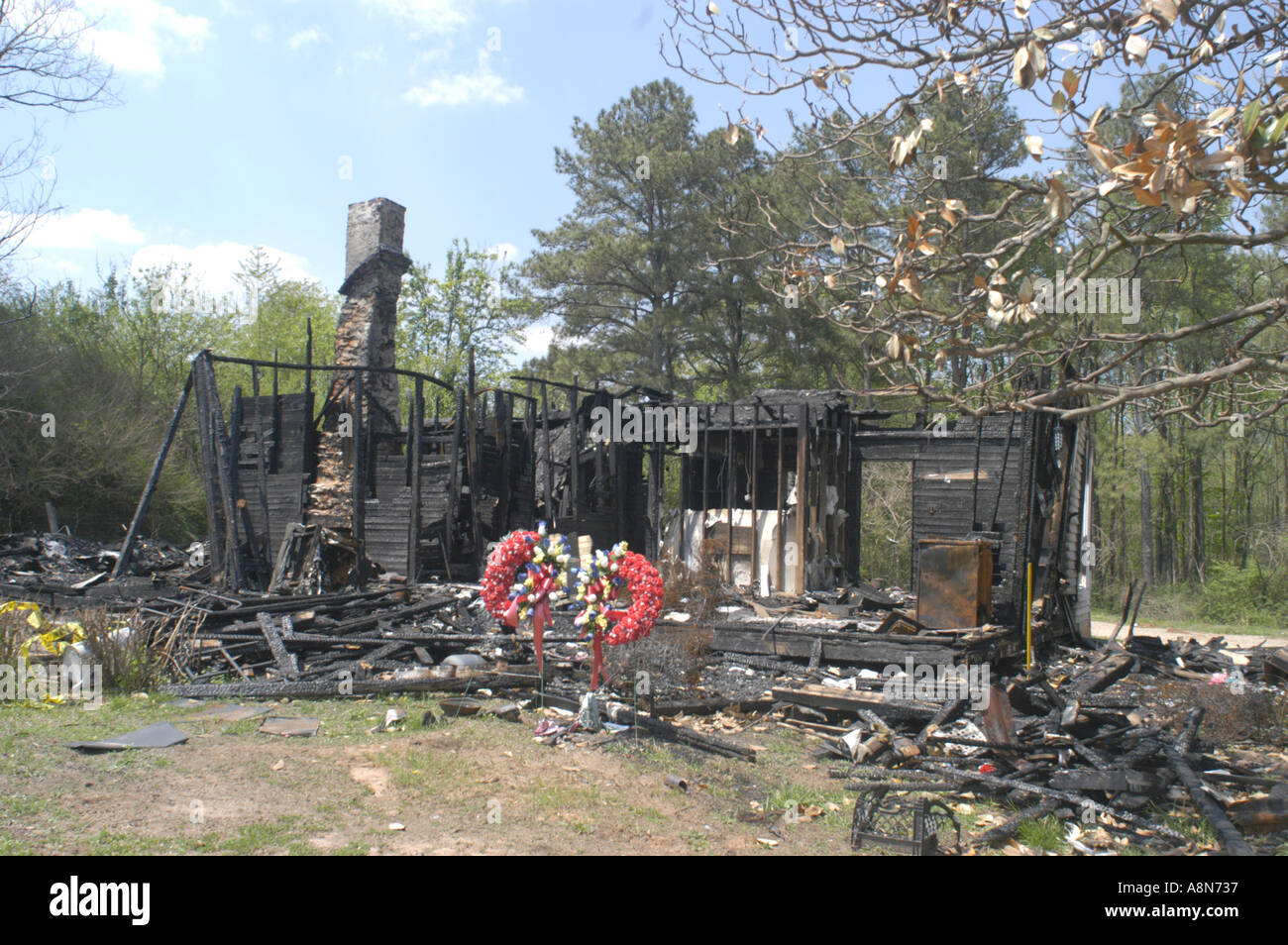 a house fire where everything was lost including the life of the person ...