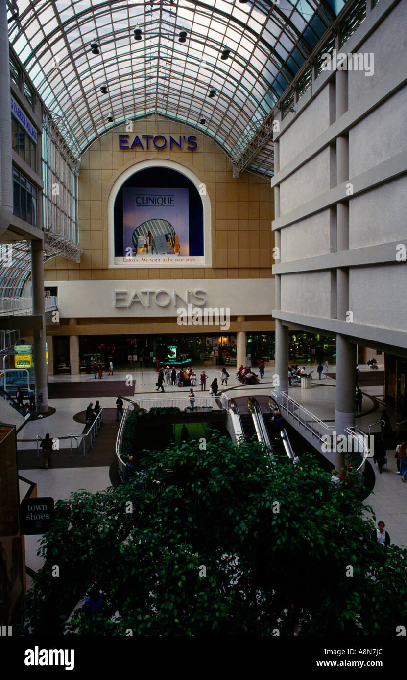 Ontario Canada Toronto Eaton Shopping Mall Stock Photo - Alamy