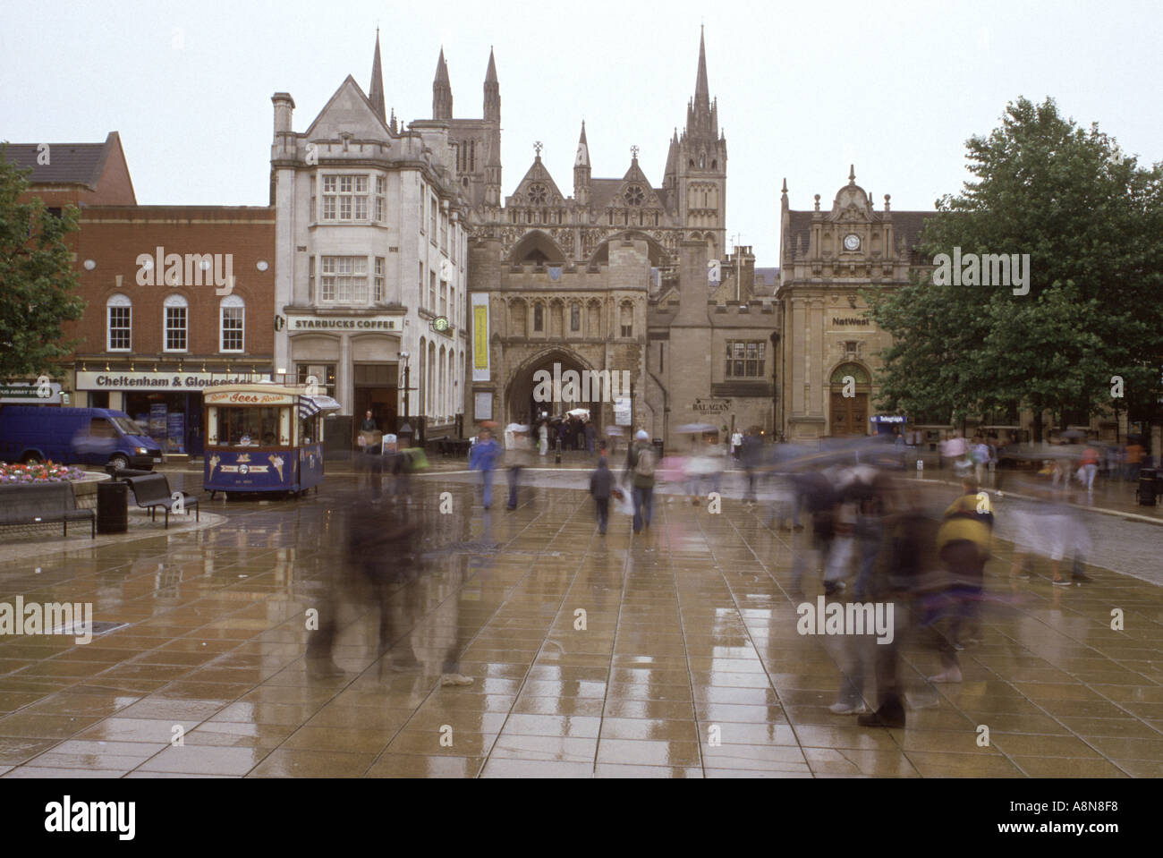Peterborough town centre rain hi-res stock photography and images - Alamy