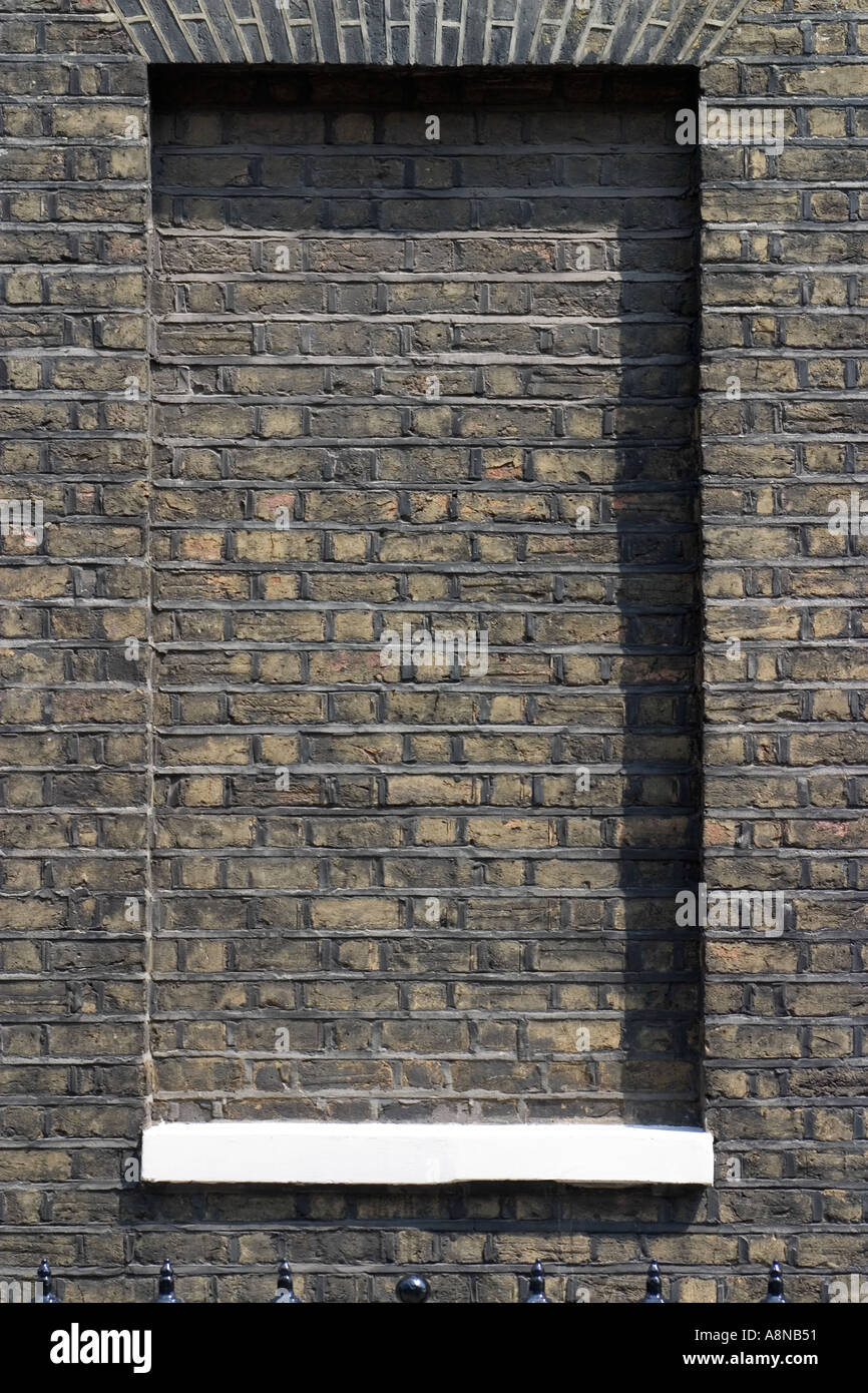 Bricked up House Window Stock Photo - Alamy