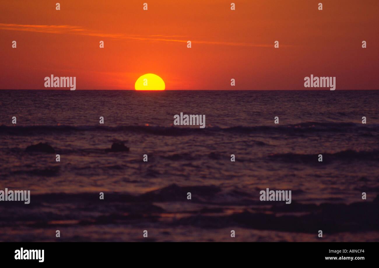 Mediterranean Sunset coast of Sicily Italy Stock Photo - Alamy
