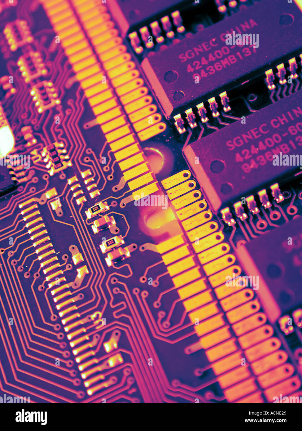 Part of microcomputer Stock Photo - Alamy