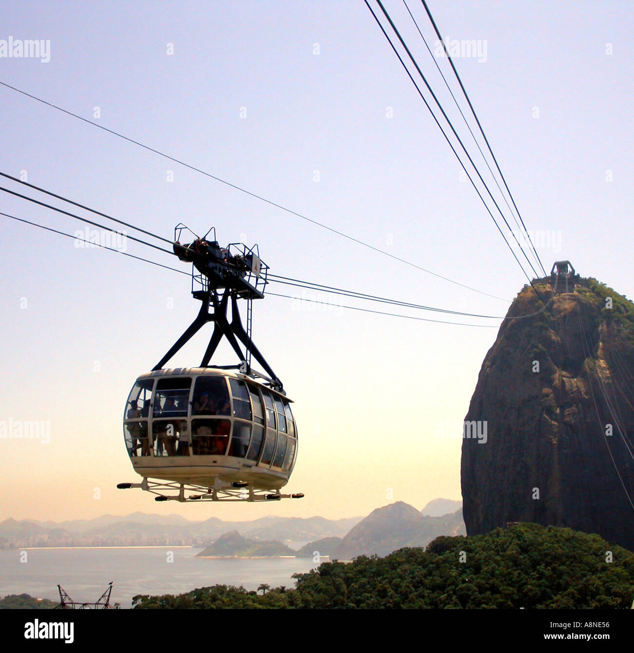Trolley of the Bread of Sugar Rio de Janeiro RJ Brazil Stock Photo - Alamy