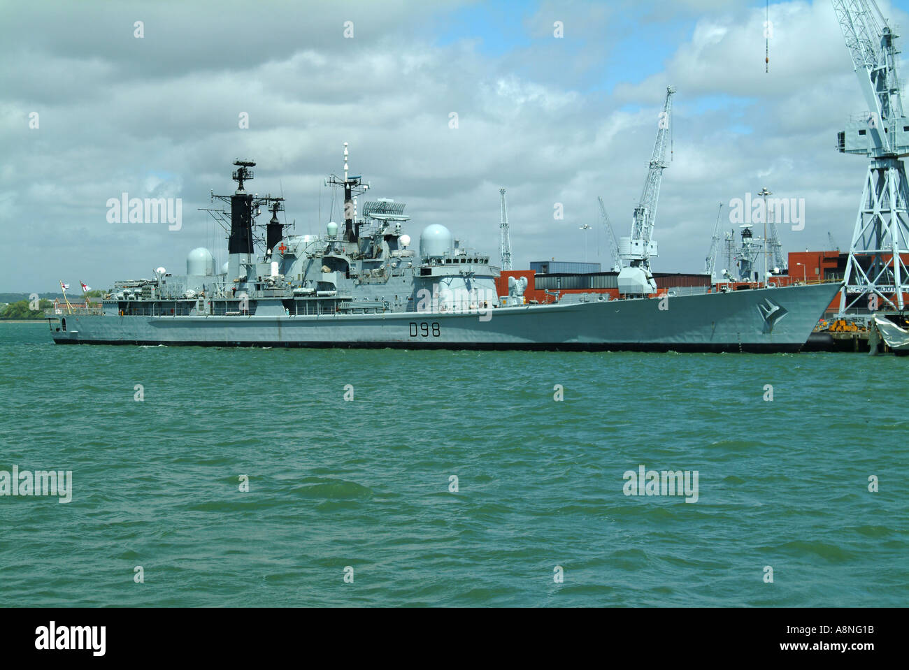 Portsmouth Harbour Navy Dockyard Stock Photo - Alamy