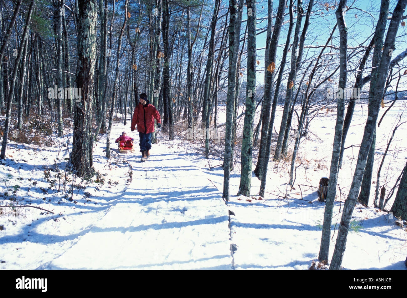Wells ME Winter hiking in the Rachel Carson National Wildlife Refuge ...