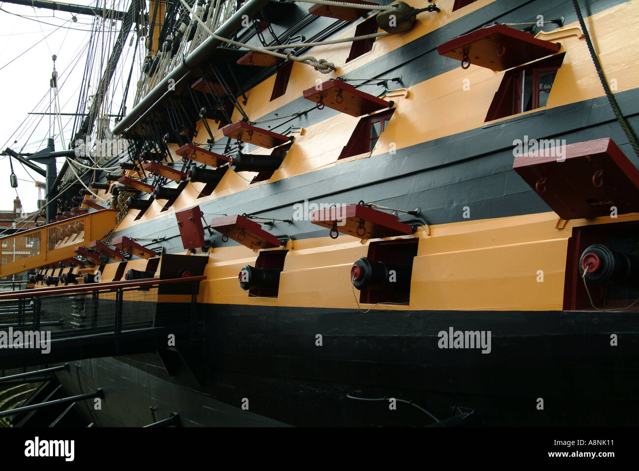 HMS Victory Lord Horatio Nelson Ship Battle of Trafalgar 1805 Stock ...