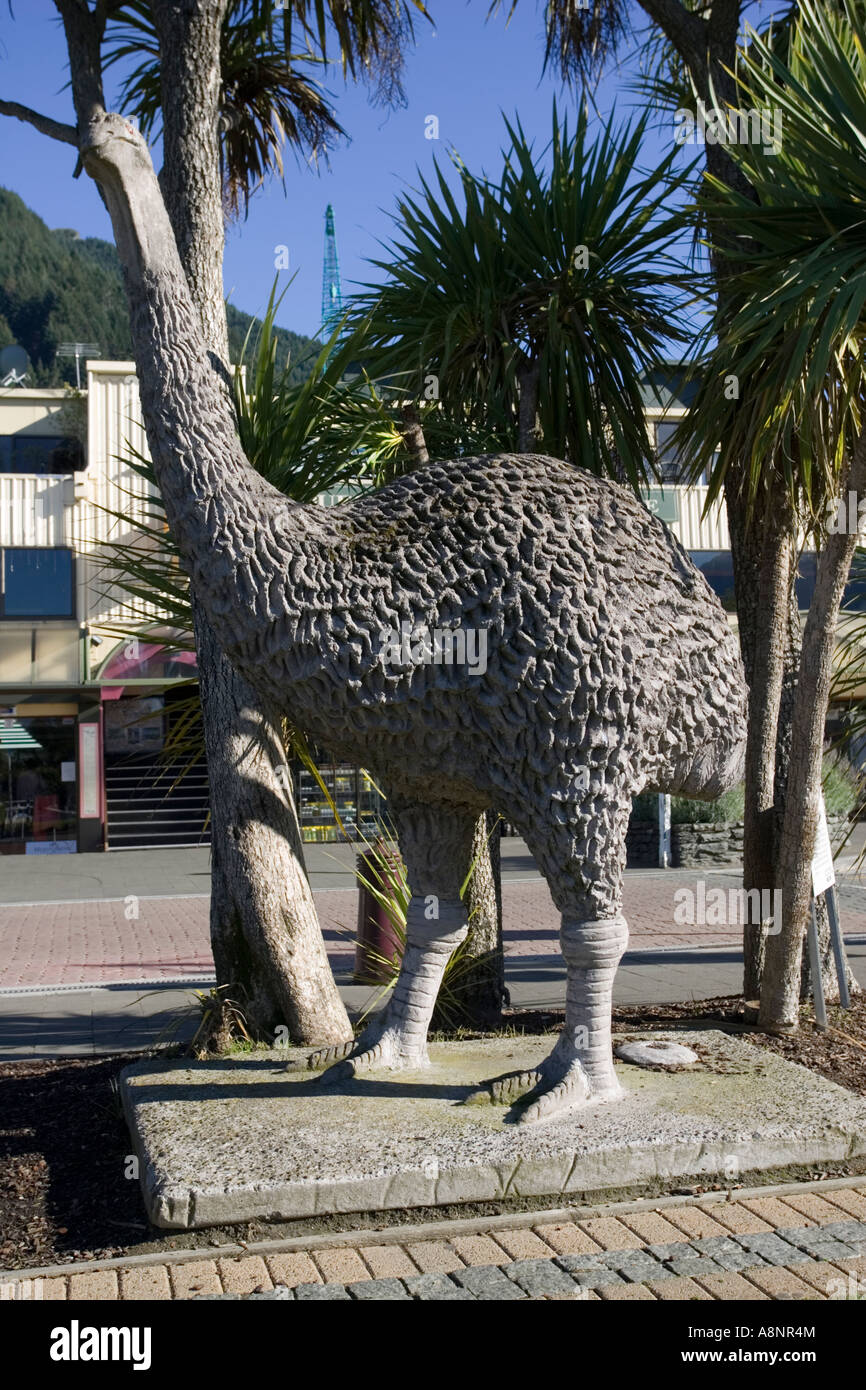 Concrete model of the extinct flightless Giant moa Dinornis robustus ...