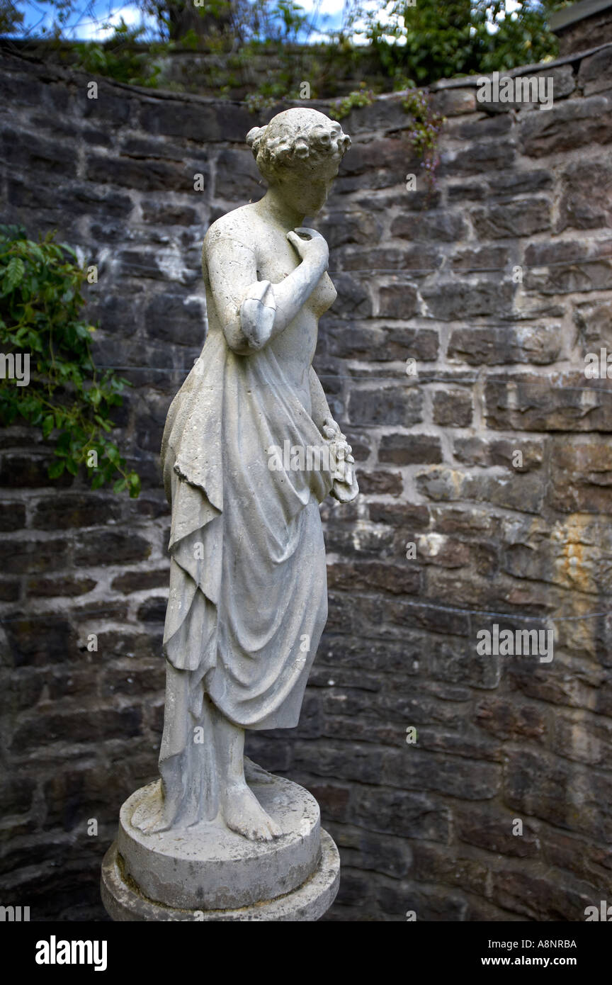 Statue in Duffryn Gardens, Bonvilston, South Glamorgan, Wales, UK Stock ...