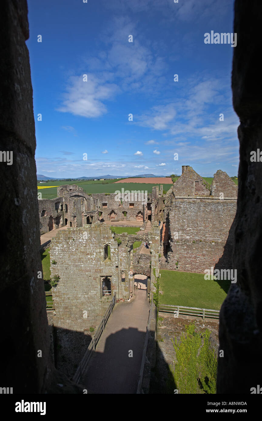 Raglan Castle, Monmouthshire, Wales, UK Stock Photo - Alamy