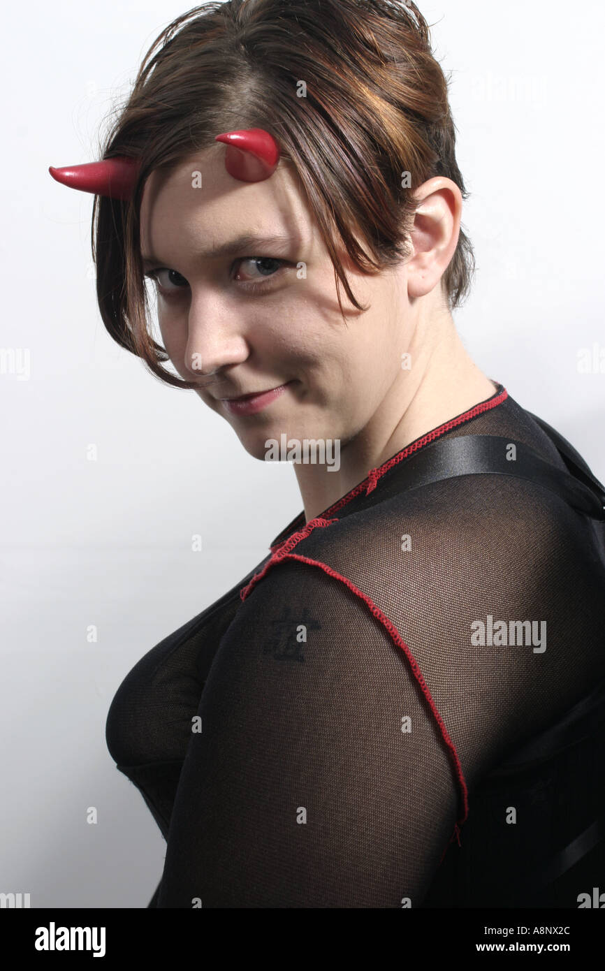 Devil girl hi-res stock photography and images - Alamy