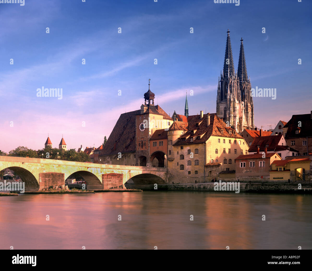Regensburg at danube river hi-res stock photography and images - Alamy