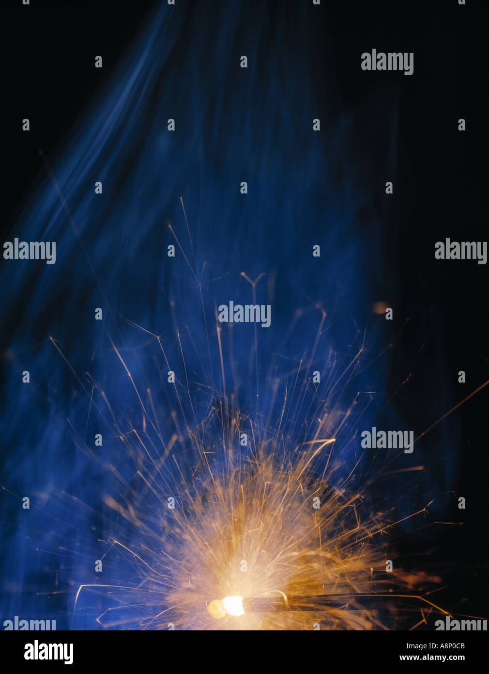 Sparks and smoke Stock Photo - Alamy