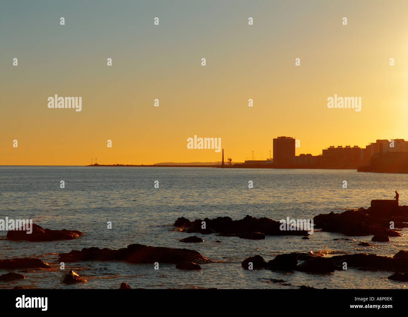 Sunset, Montevideo, Uruguay Stock Photo - Alamy