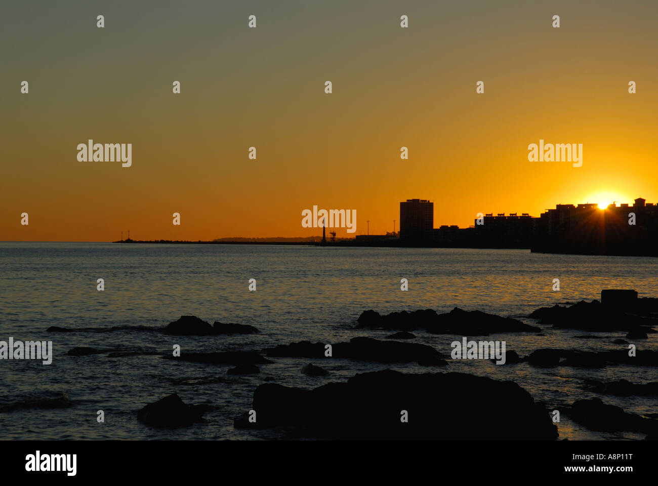 Sunset, Montevideo, Uruguay Stock Photo - Alamy