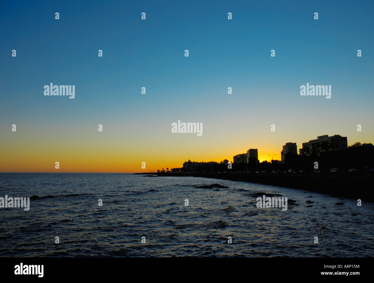 Sunset, Montevideo, Uruguay Stock Photo - Alamy