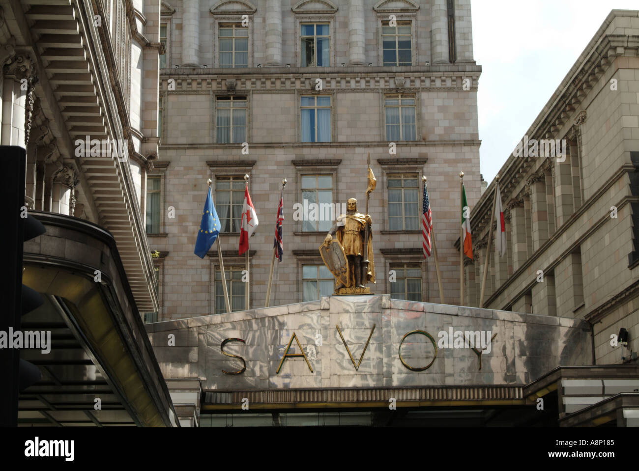 The Savoy Hotel on The Strand Stock Photo - Alamy