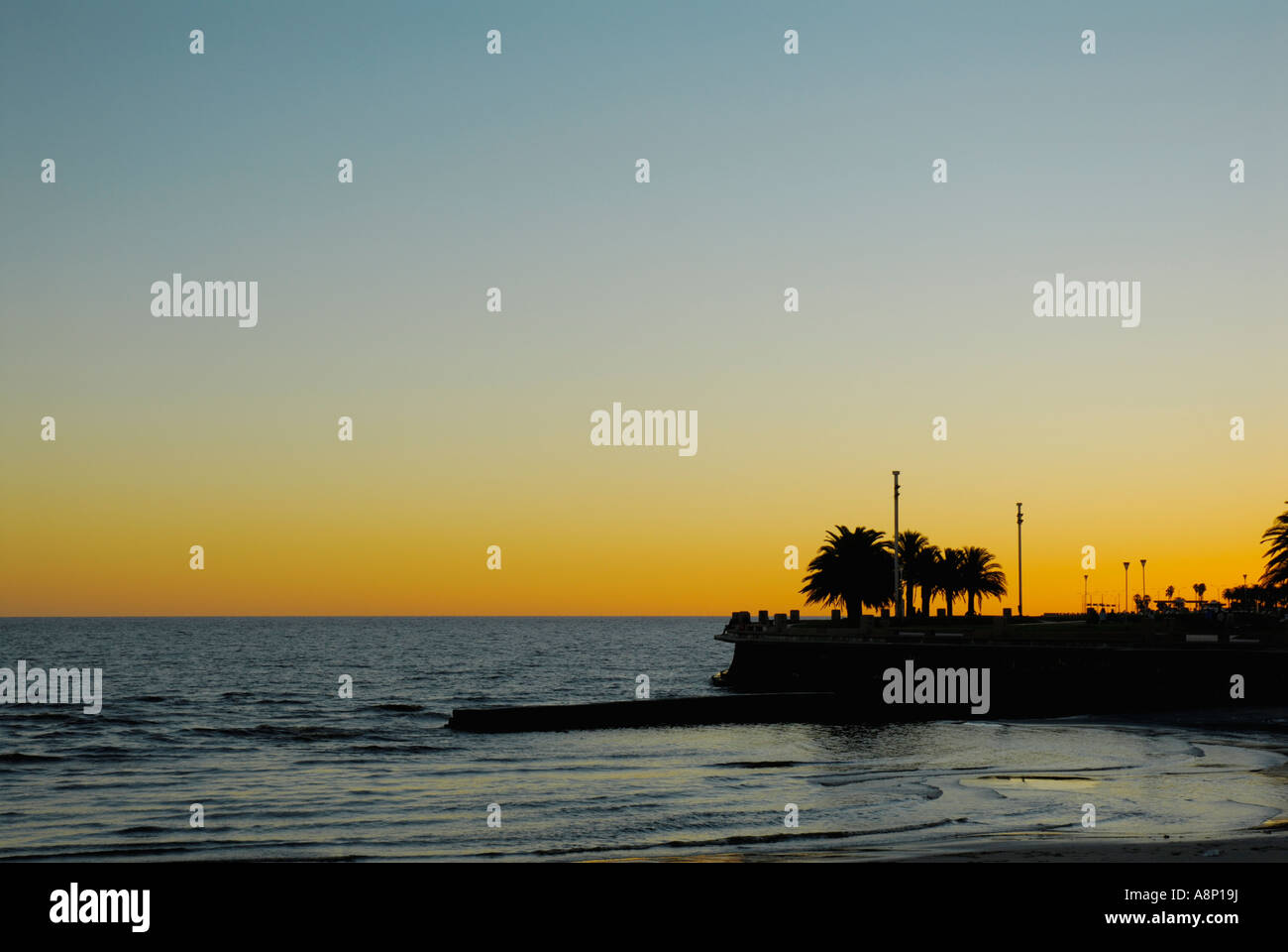 Sunset, Montevideo, Uruguay Stock Photo - Alamy