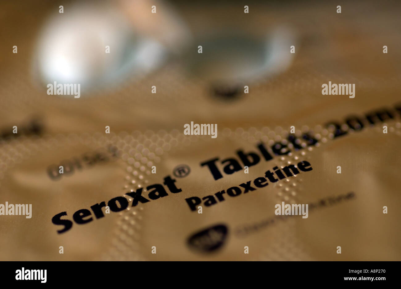 Seroxat tablets and packet Stock Photo - Alamy