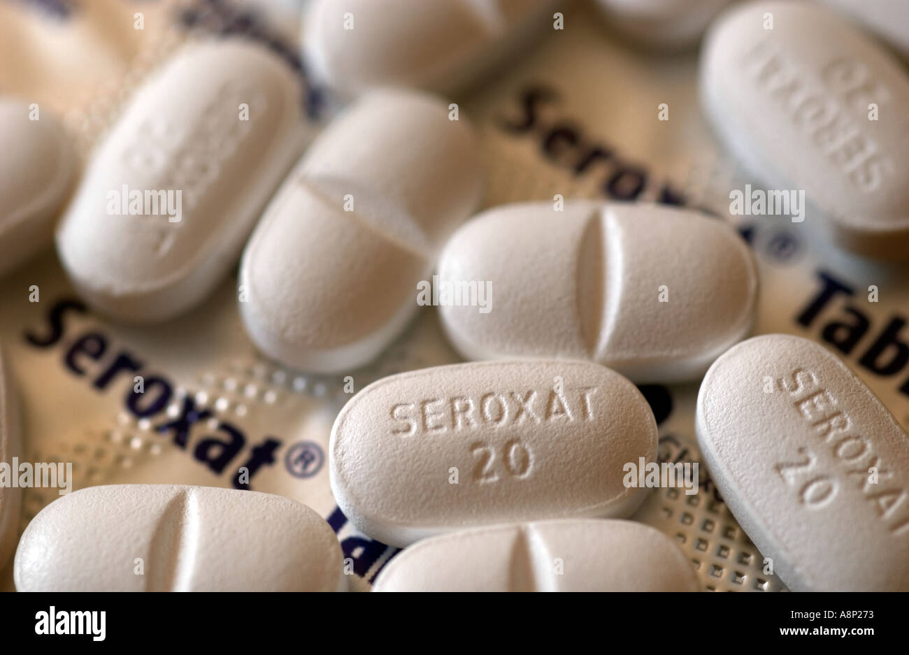 Seroxat tablets and packet Stock Photo - Alamy