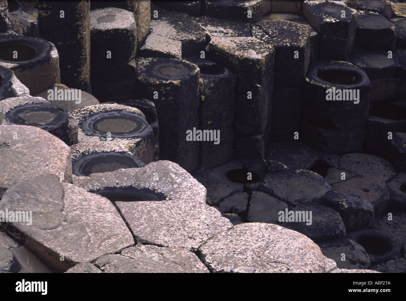 NORTHERN IRELAND County Antrim Giants Causeway The hexagonal basalt ...