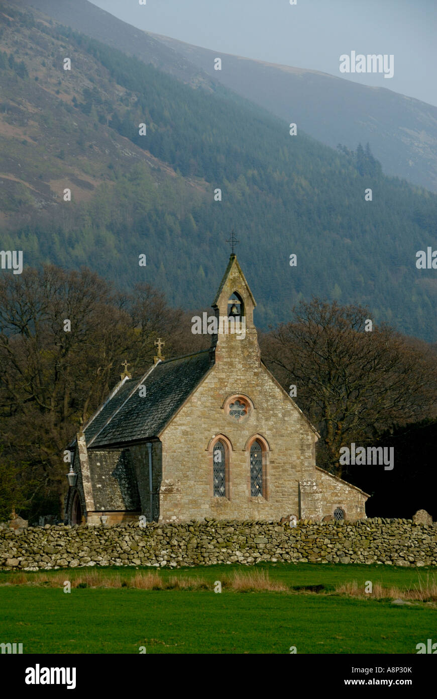 Church of Saint Bega, Bassenthwaite. Lake District National Park ...