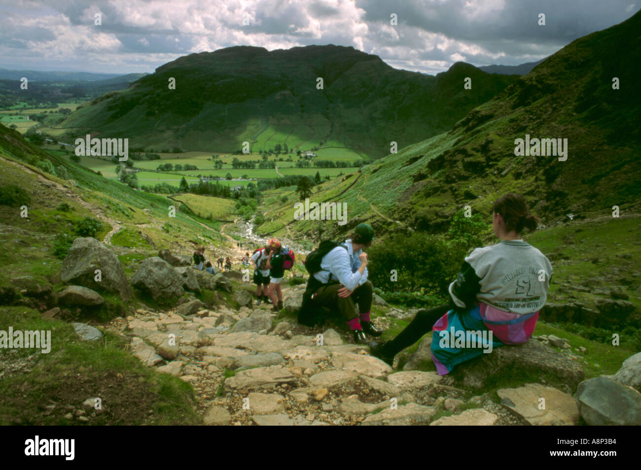 Walkers on popular footpath hi-res stock photography and images - Alamy