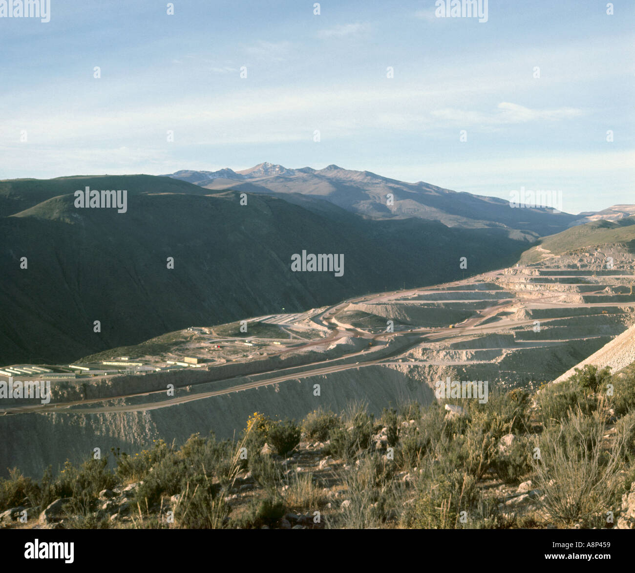 Early cuajone copper mine development hi-res stock photography and ...