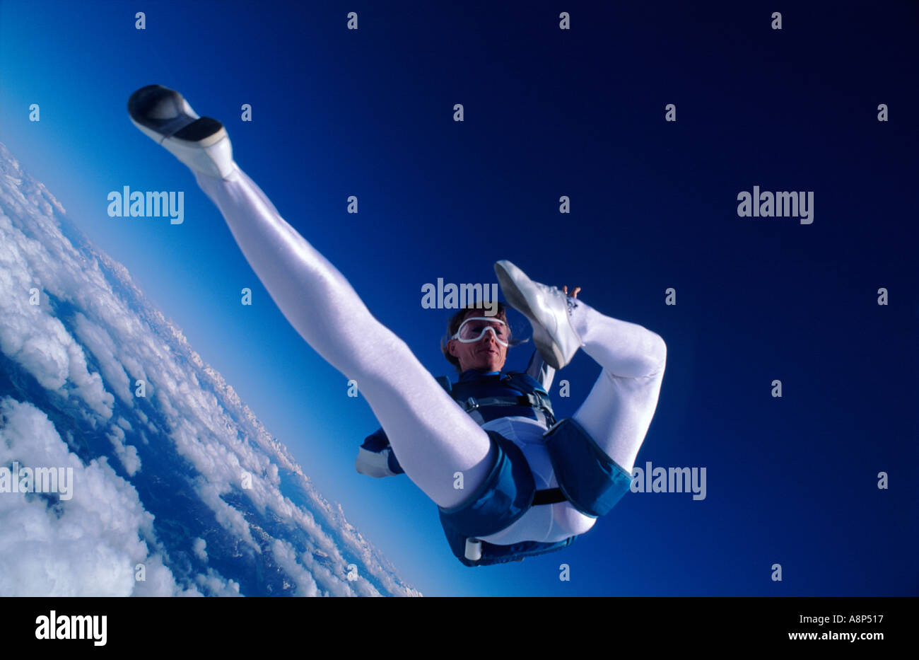 Freestyle Skydiving Pose Stock Photo - Alamy