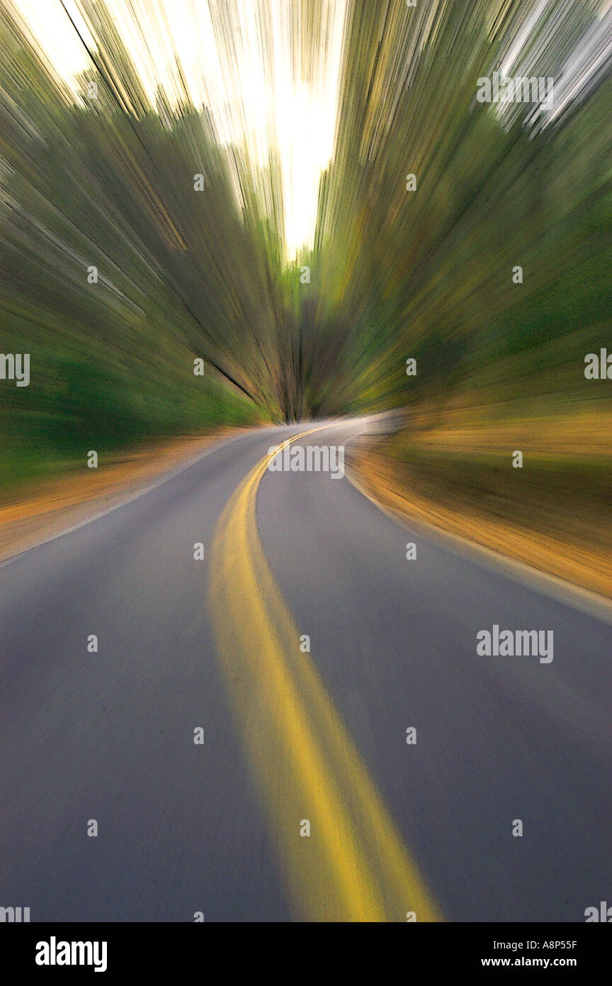 Curve in road street path scenic byway hi-res stock photography and ...
