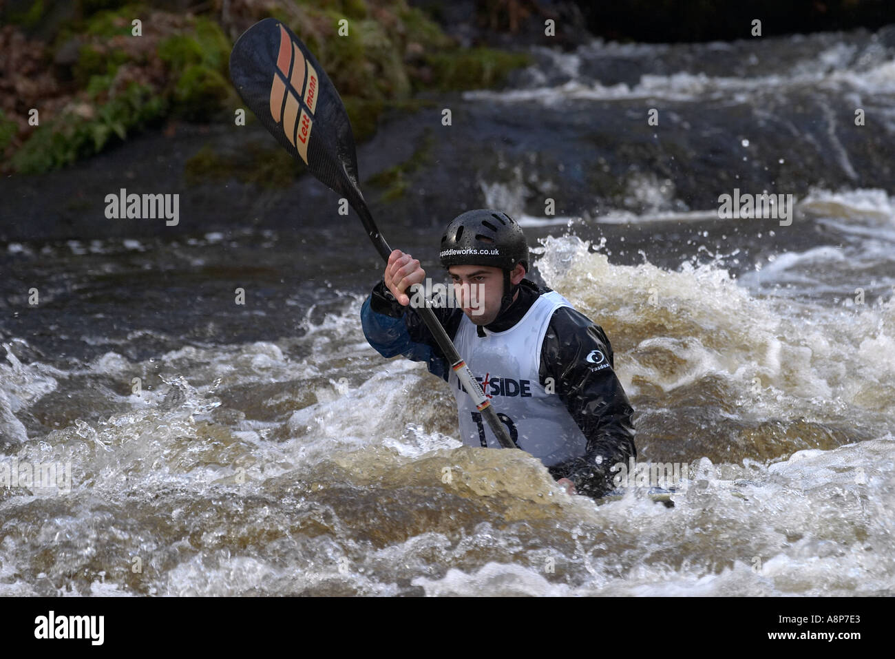 Canoeing Championships at Canolfan Tryweryn Bala North Wales 2004 Stock ...
